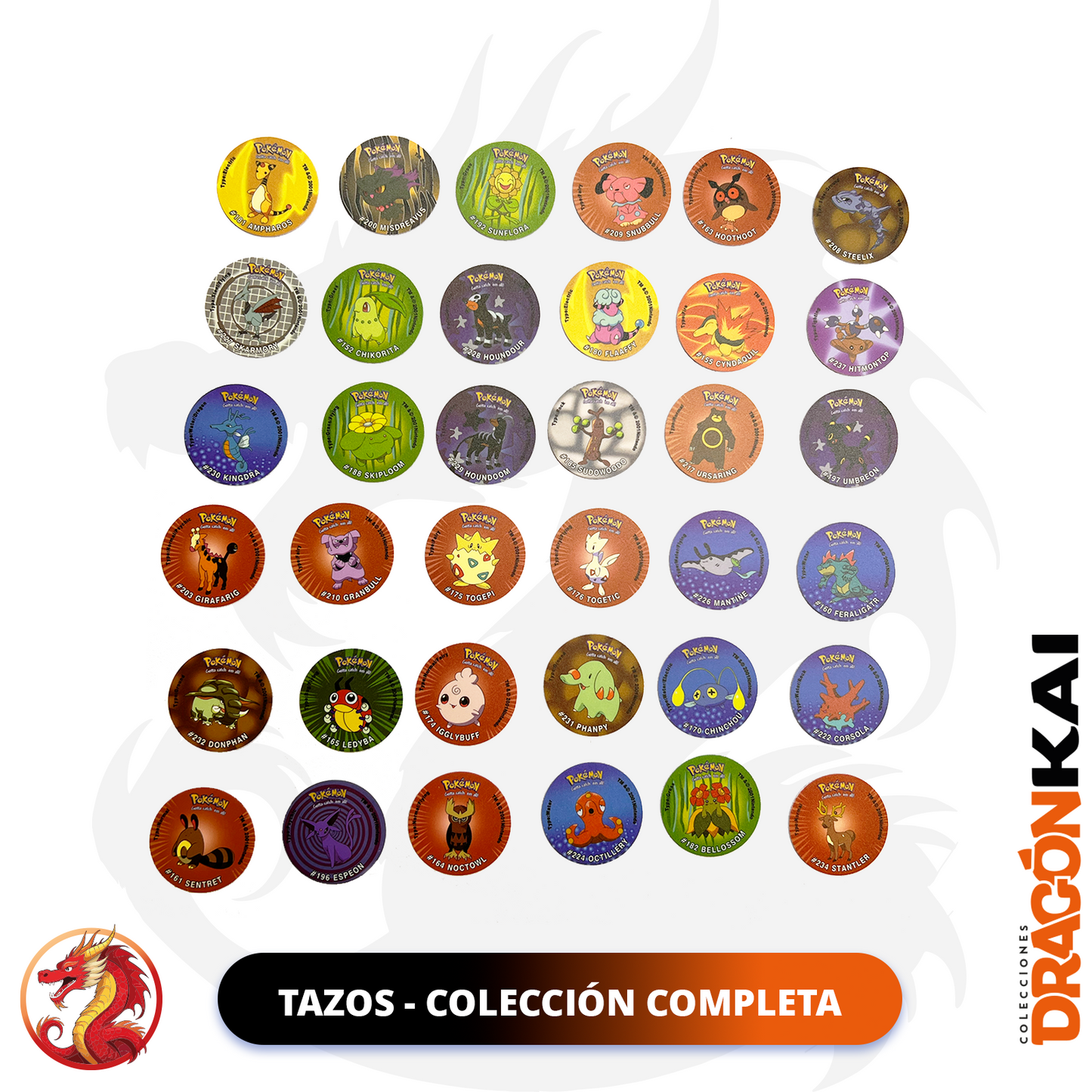 Tazos Pokemon Generación 2. Colección completa (Custom Ver.) 100 pieza ...