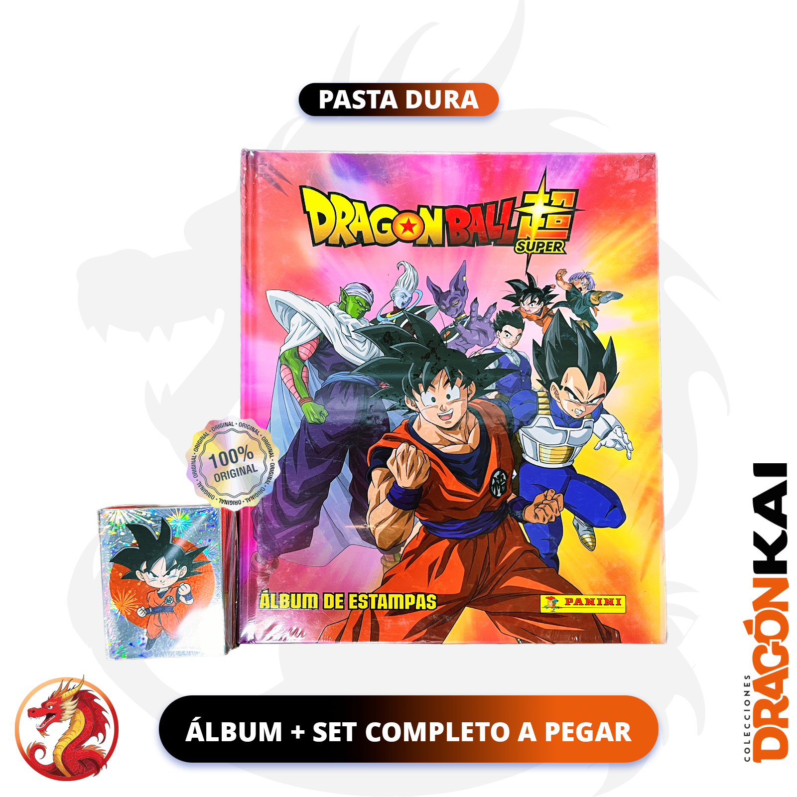 Álbum Pasta Dura Dragon Ball Super (Panini 2020) + Set completo a pega ...