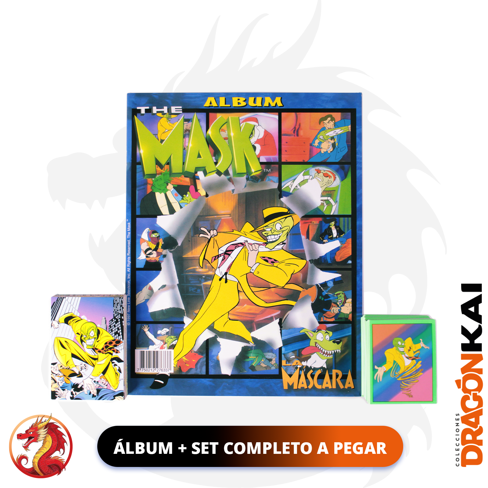 Álbum La Máscara (Re. Navarrete) + Set completo a pegar – Dragon Kai